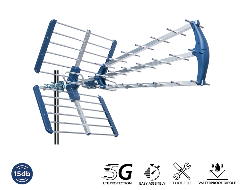 TERRESTRIAL ANTENNAS / UHF - LTE / ANTENNA TALOS 15db 5G 21-48