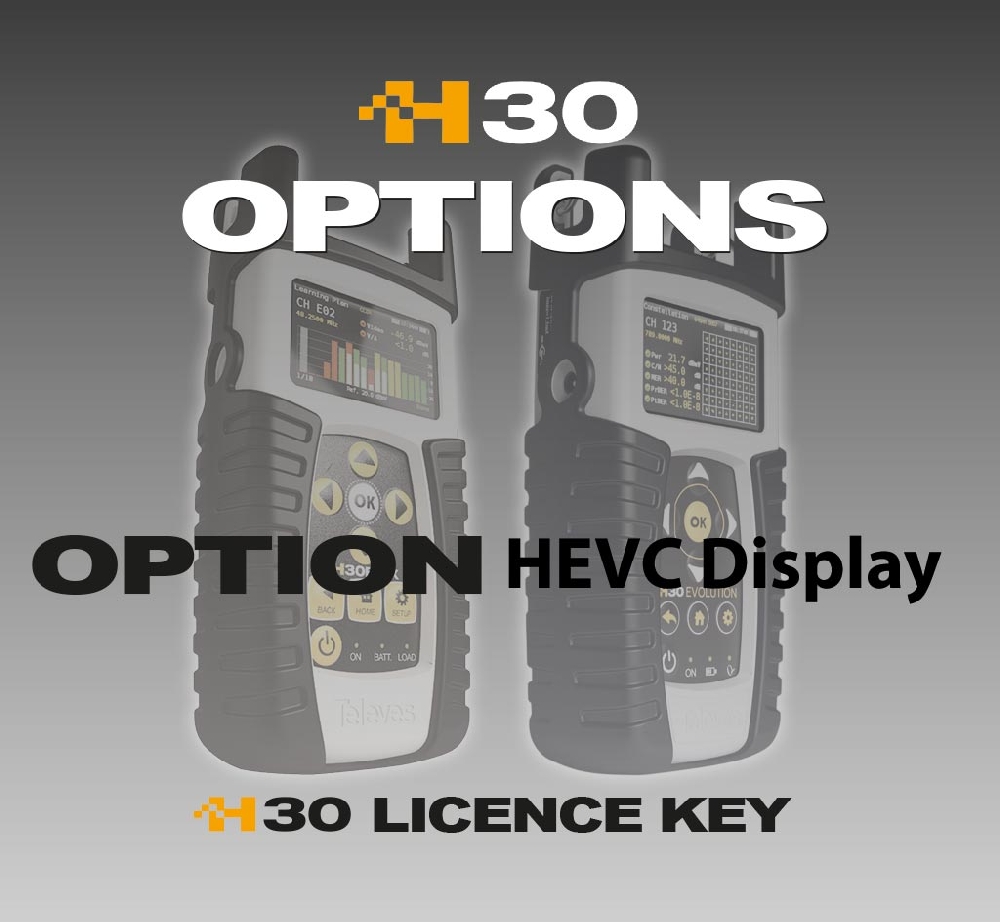 ΠΕΔΙΟΜΕΤΡΑ / H30 / 593252 Option HEVC Display for H30EVOLUTION/CRYSTAL