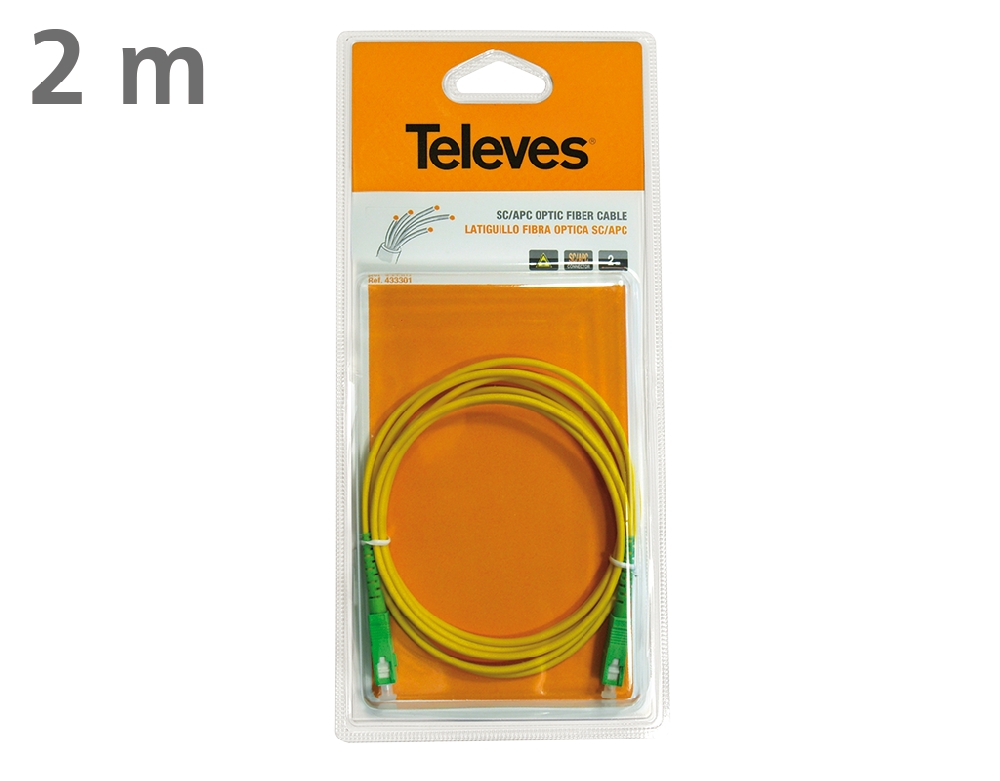 FIBER OPTIC / FO PATCH CORD / 433301 SC/APC Male-SC/APC Male patch cord ...