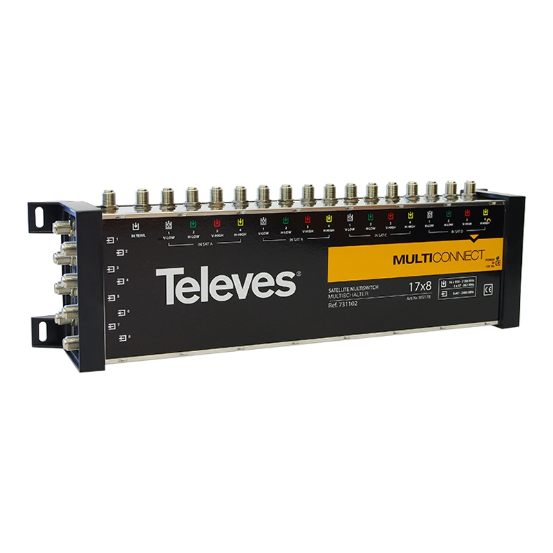 MULTISWITCHES / 17 INPUTS / 731102 MULTISWITCH 17x8 TERMINAL