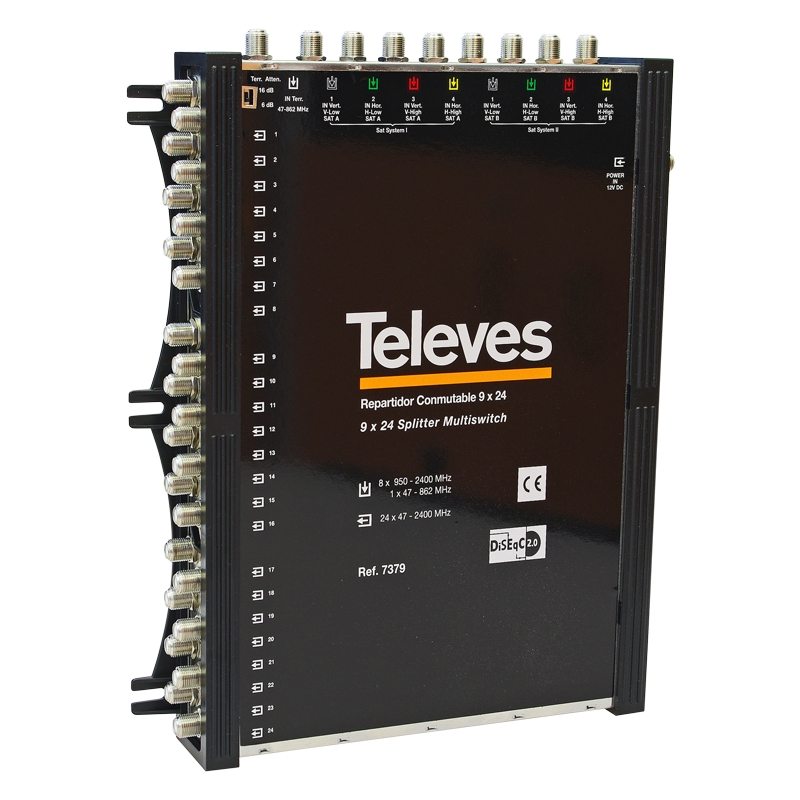 MULTISWITCHES / TELEVES MULTISWITCHES / 7379 MULTISWITCH 9x24 TERMINAL