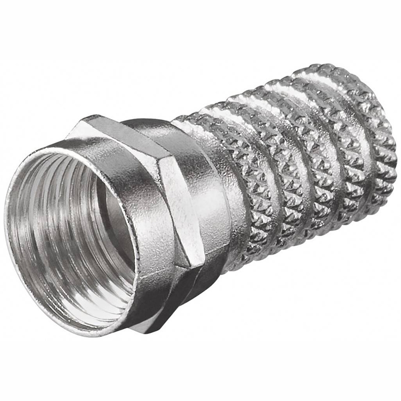 PLUGS / F-type PLUGS / 51852 Twist-On F plug 6.0 mm, zinc-nickel